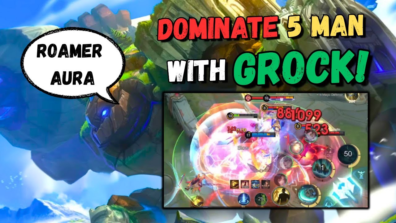 How to DOMINATE with GROCK in 5 MAN! | Mobile Legends - YouTube