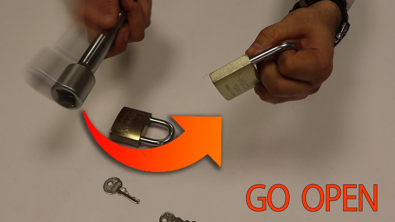 How to Unlock a lock with a hammer? - YouTube