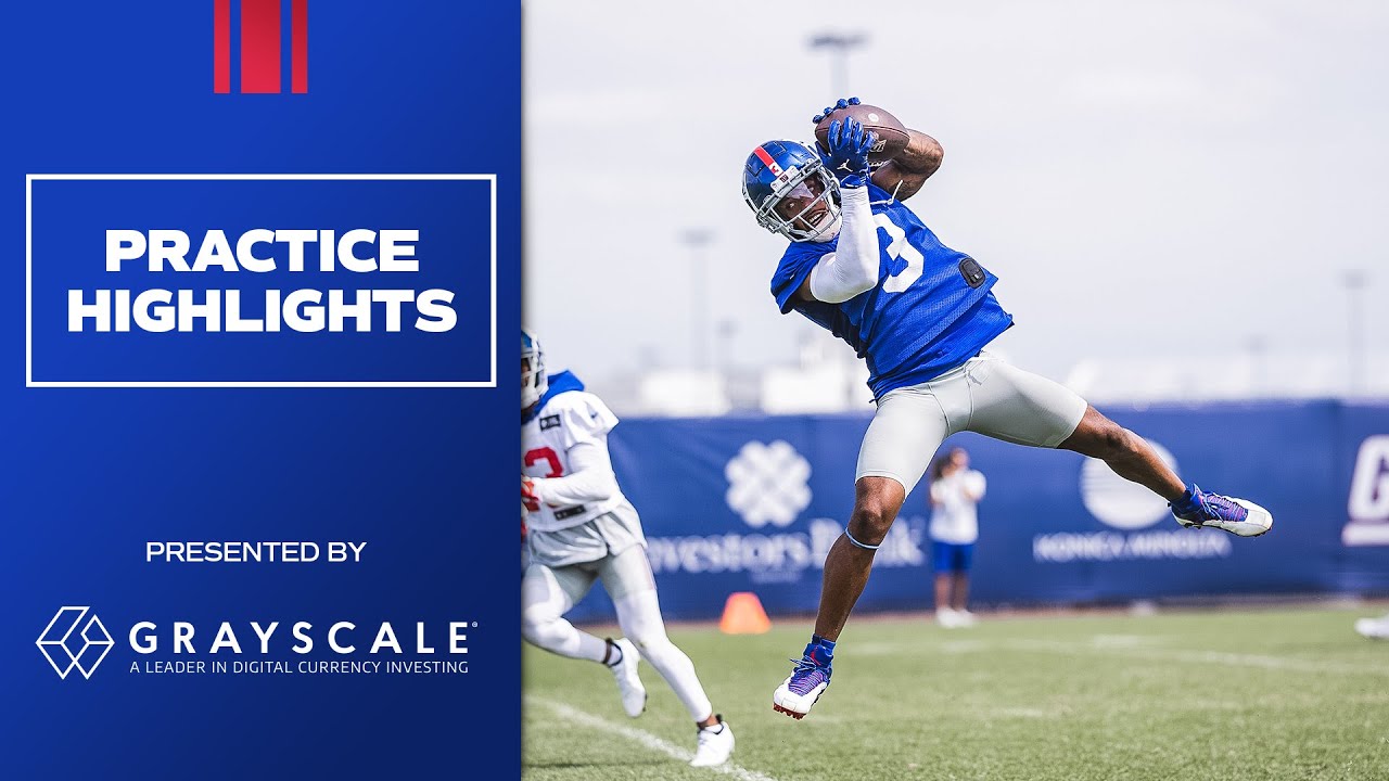 Highlights Giants Training Camp 8/17: TOP Plays from Practice - YouTube