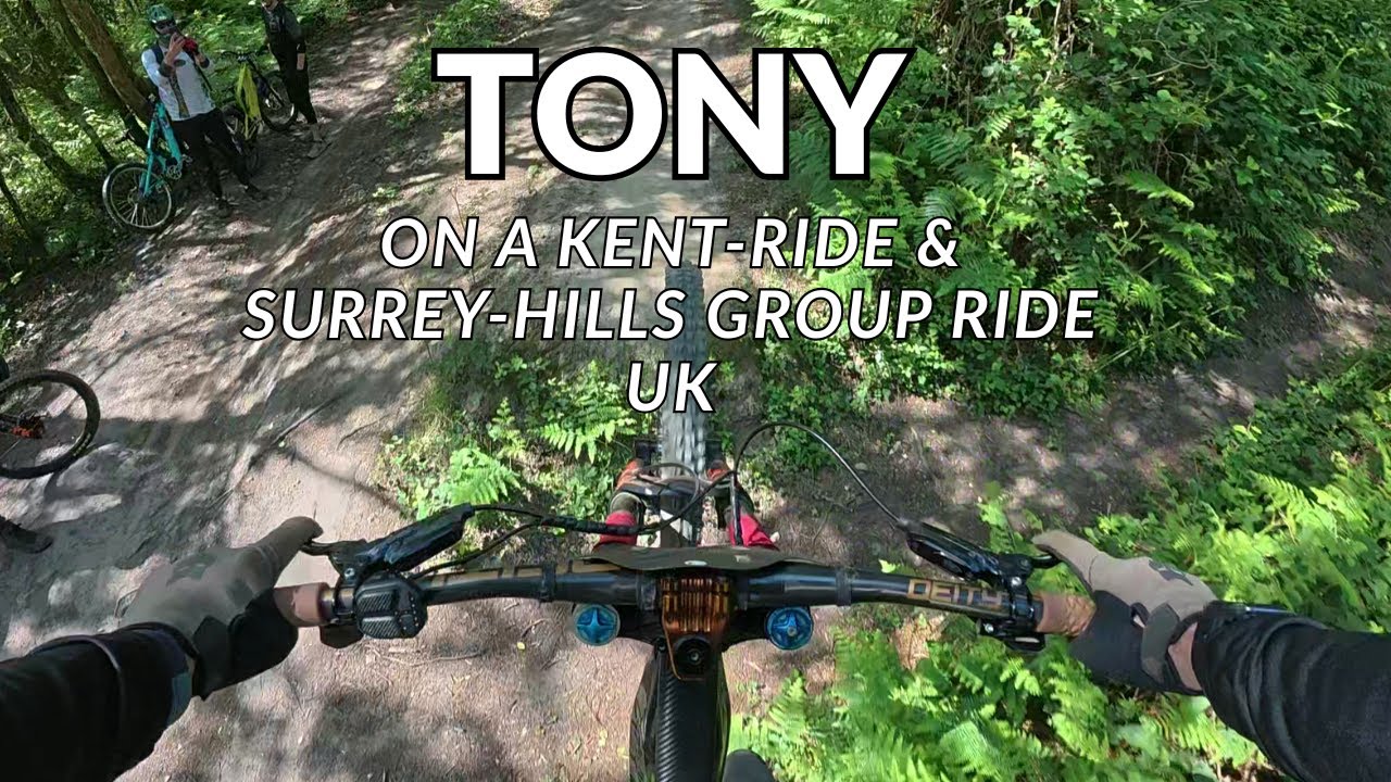 Tony Out & About on a Group Ride in Kent & Surrey hills uk - YouTube