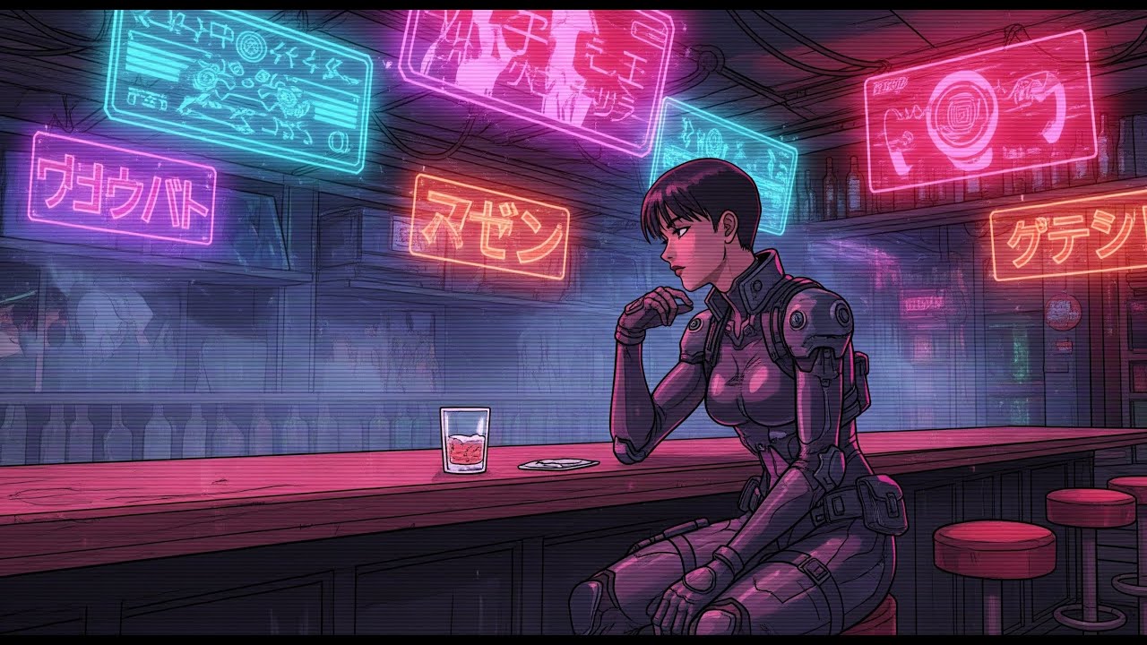Neon Bar Nights 🍸 | 60 min Cyberpunk Chillwave & Ambient Mix (Relax ...