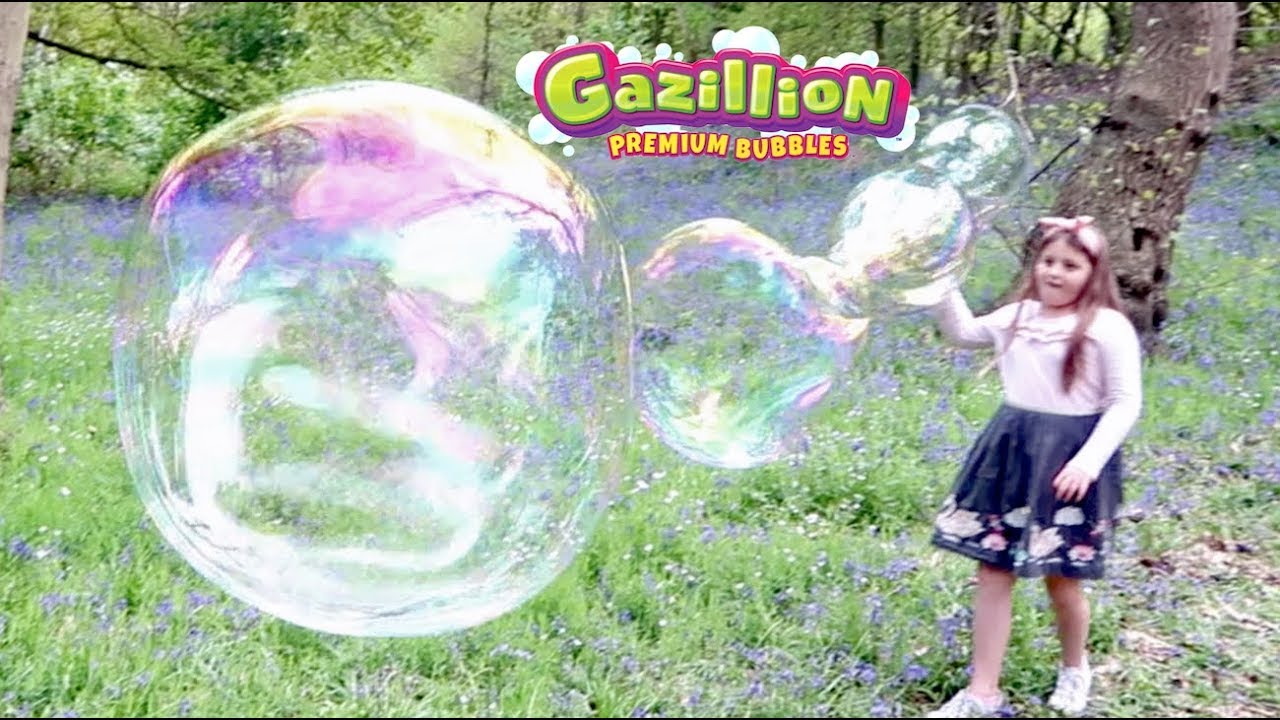 Gazillion Bubble Machine Incredibubble Giant Bubbles Outdoor Fun - YouTube