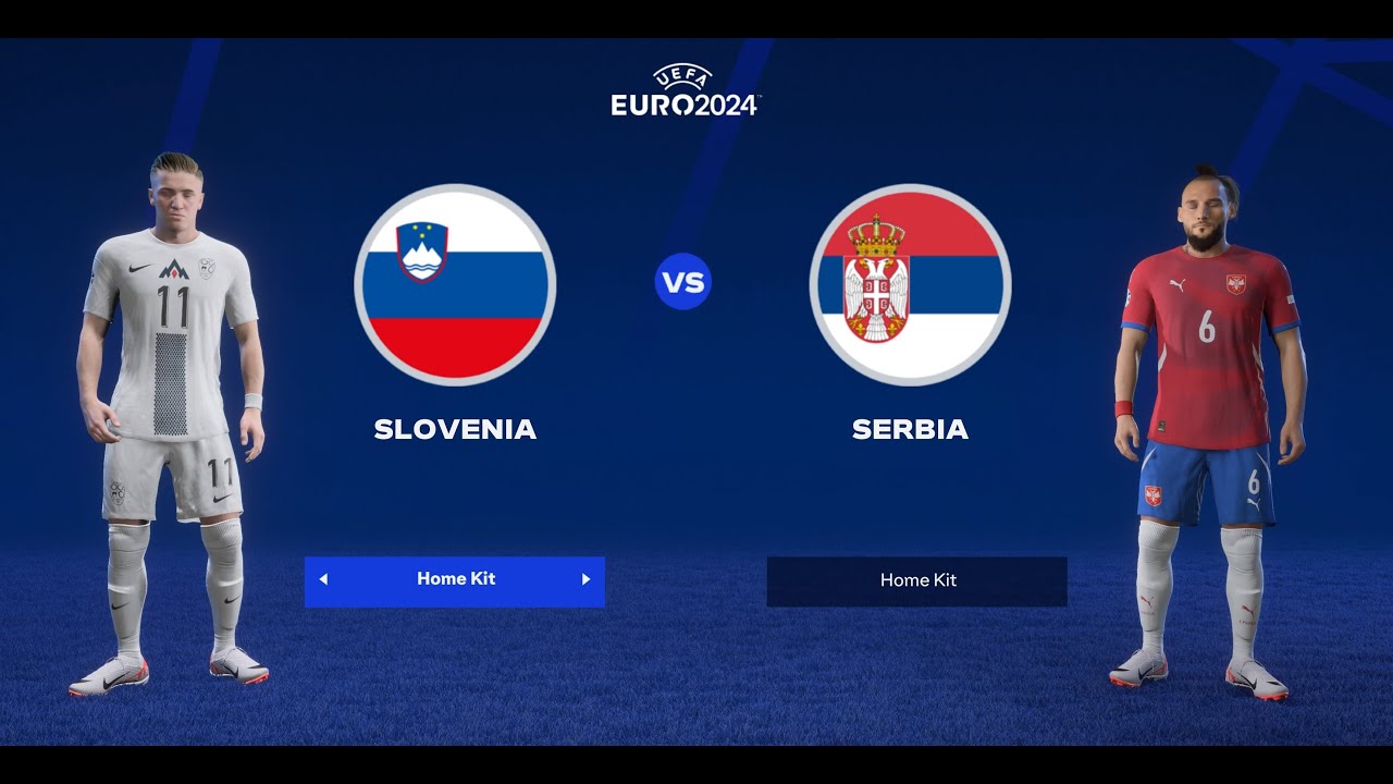 FC 24 - SLOVENIA vs SERBIA - UEFA EURO CUP 2024 - GROUP C - Full Match ...