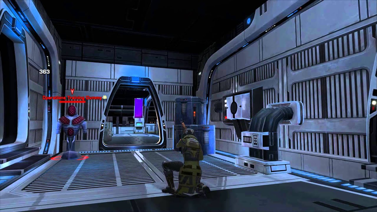 SWTOR Forest Scout Armor Set & BL-28 Blaster Rifle - YouTube