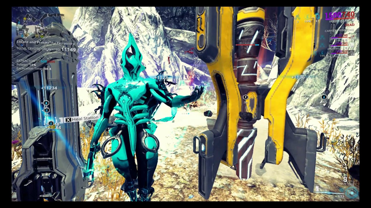 Warframe. Hieracon 12K Cryo Run. - YouTube