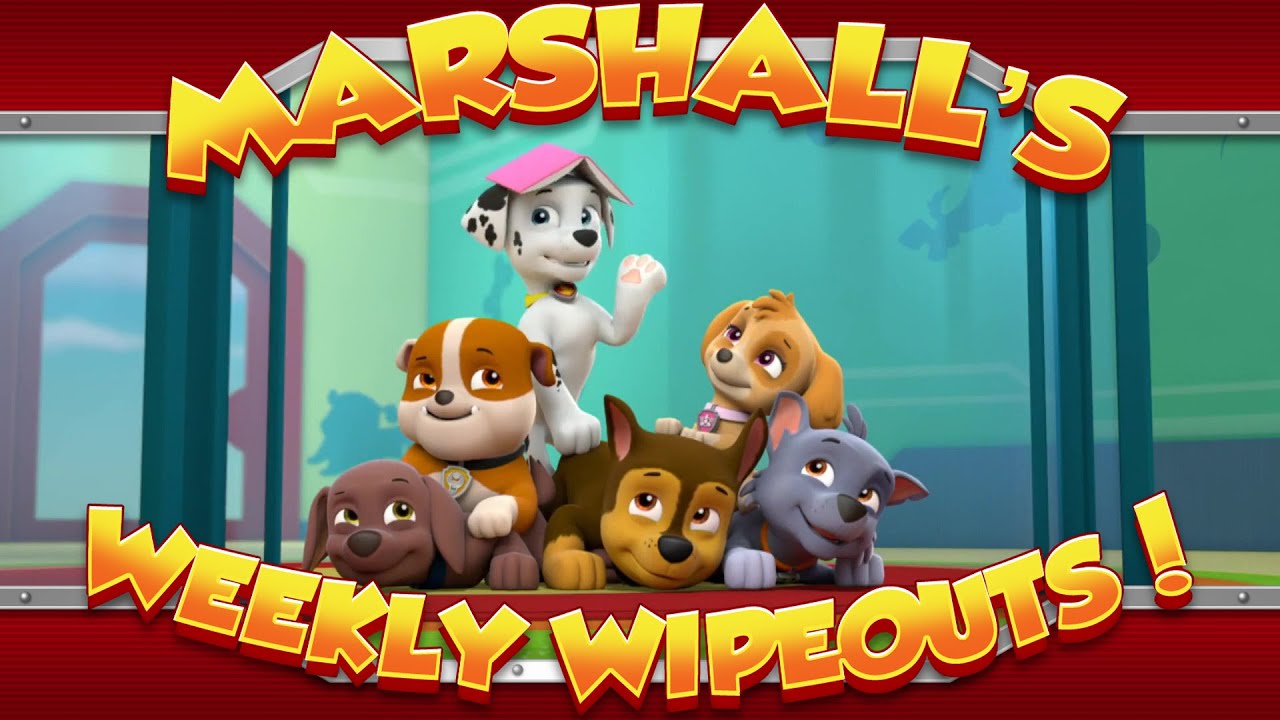 Marshall's Weekly Wipeouts! (Season 5 - Pups Save The Bookmobile) - YouTube