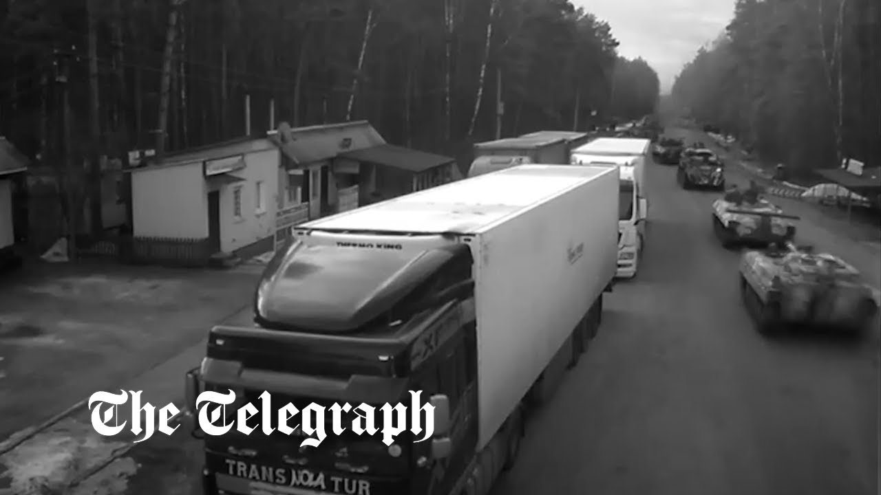 Tanks cross into Ukraine from Crimea and Belarus as Russian invasion ...