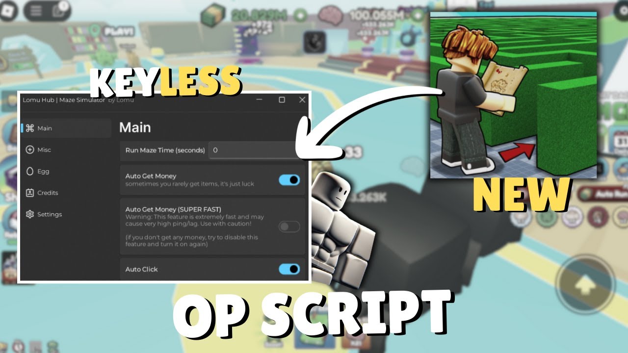 *NEW* Maze Simulator Script | Pastebin 2025 | | Inf Money, Inf IQ, Auto ...