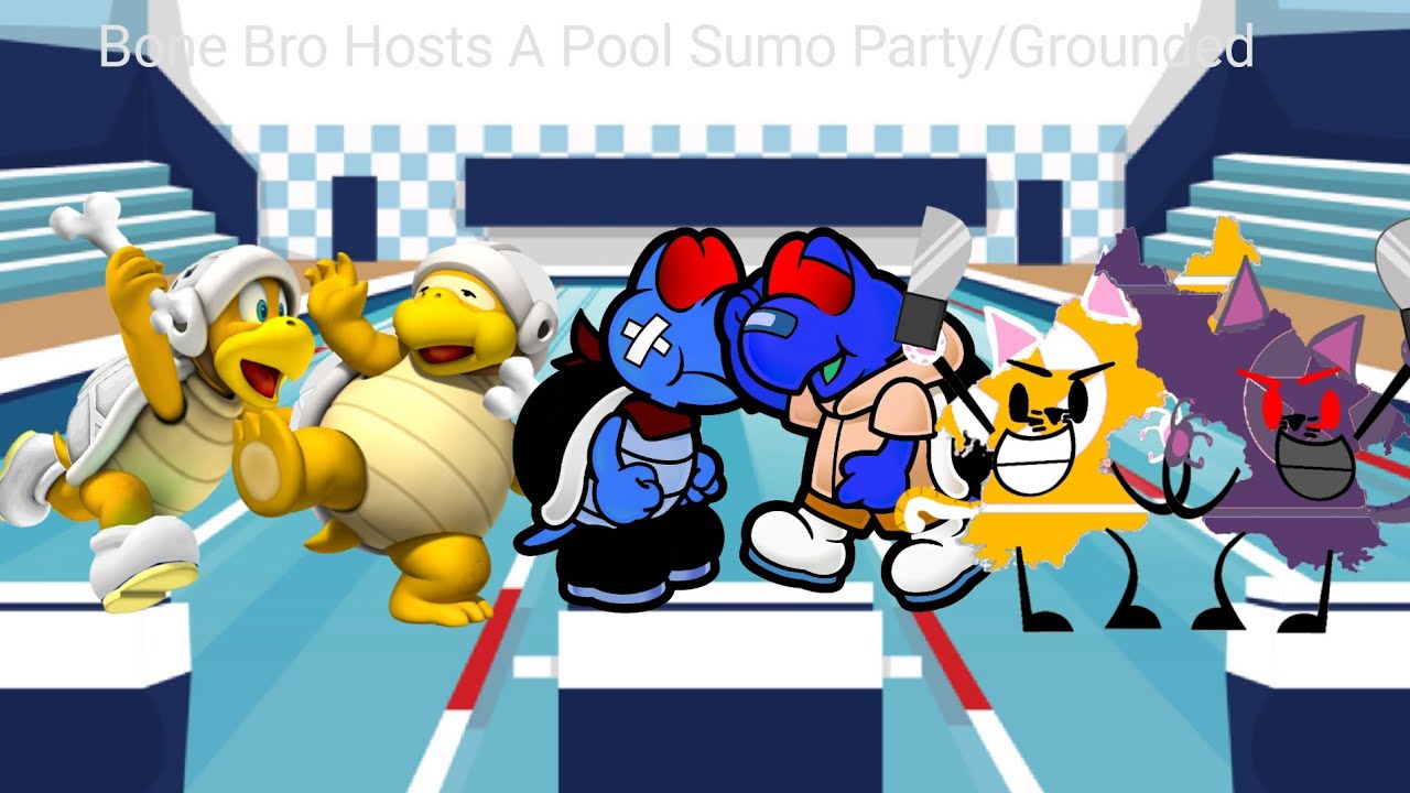 Bone Bro Hosts A Pool Sumo Party/Grounded - YouTube