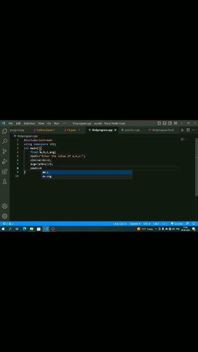 C Program To Find Average Of Three Numbers Cppprogramming Program Programming Youtube