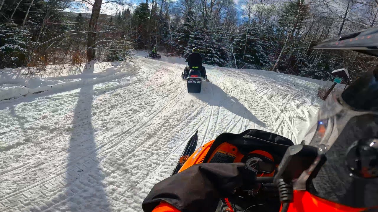 When all else fails, there's always the race sled | NH Snowmobiling ...