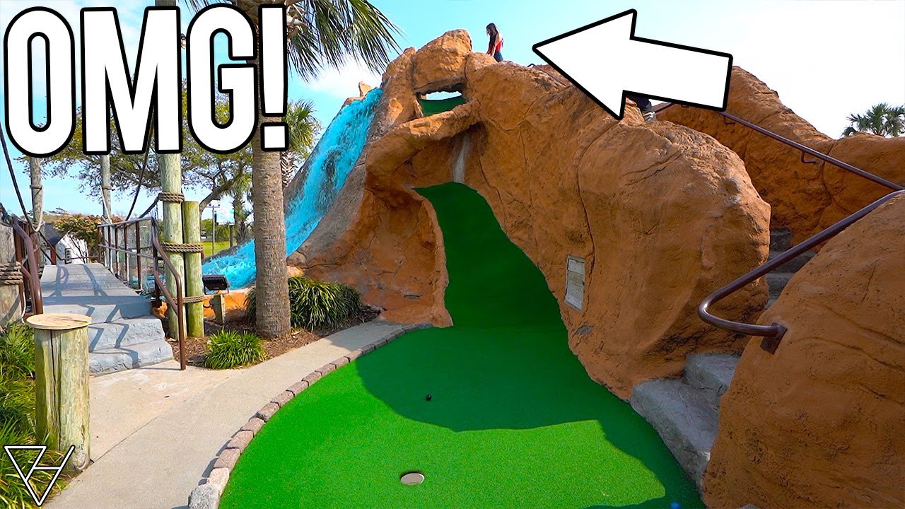 Epic Mini Golf Hole In One And Crazy Bounces! - YouTube