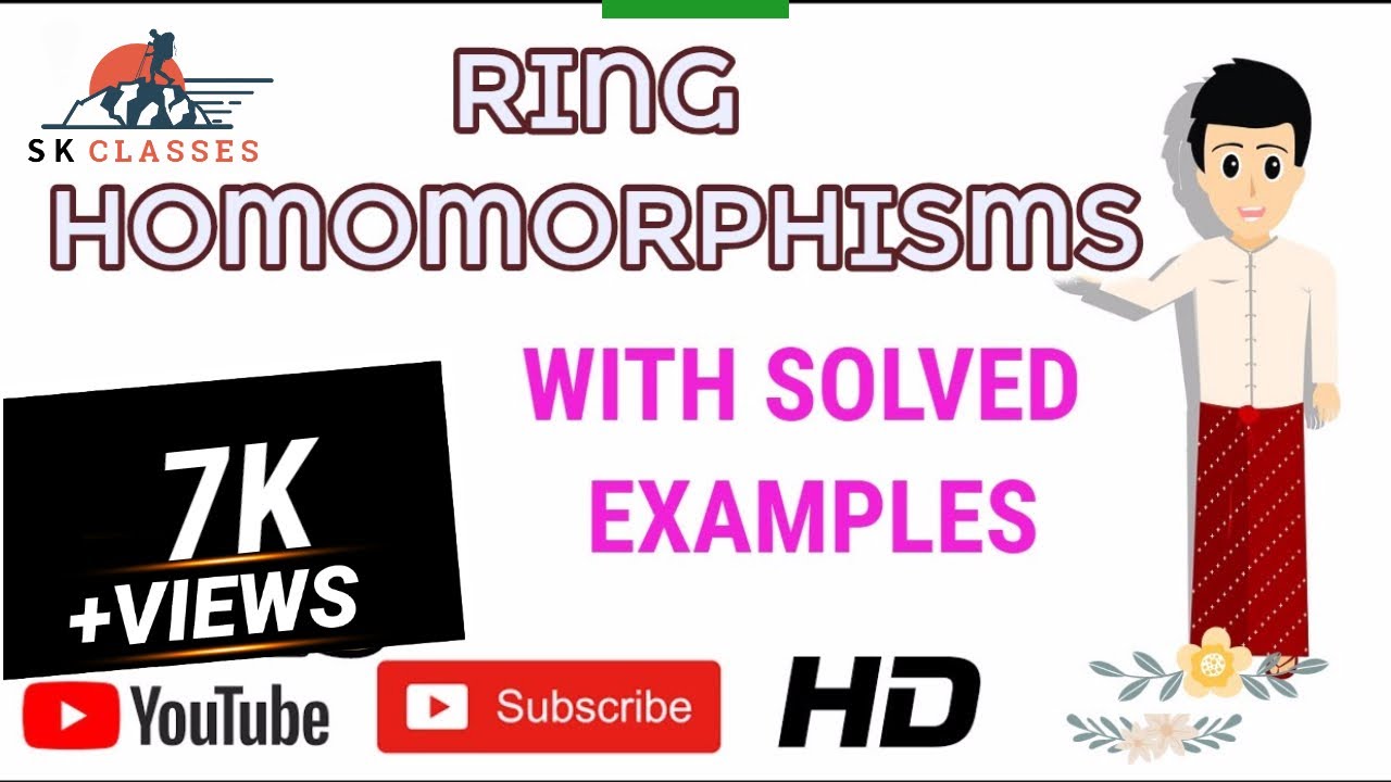 Ring Homomorphism with Example II RING THEORY II HINDI - YouTube