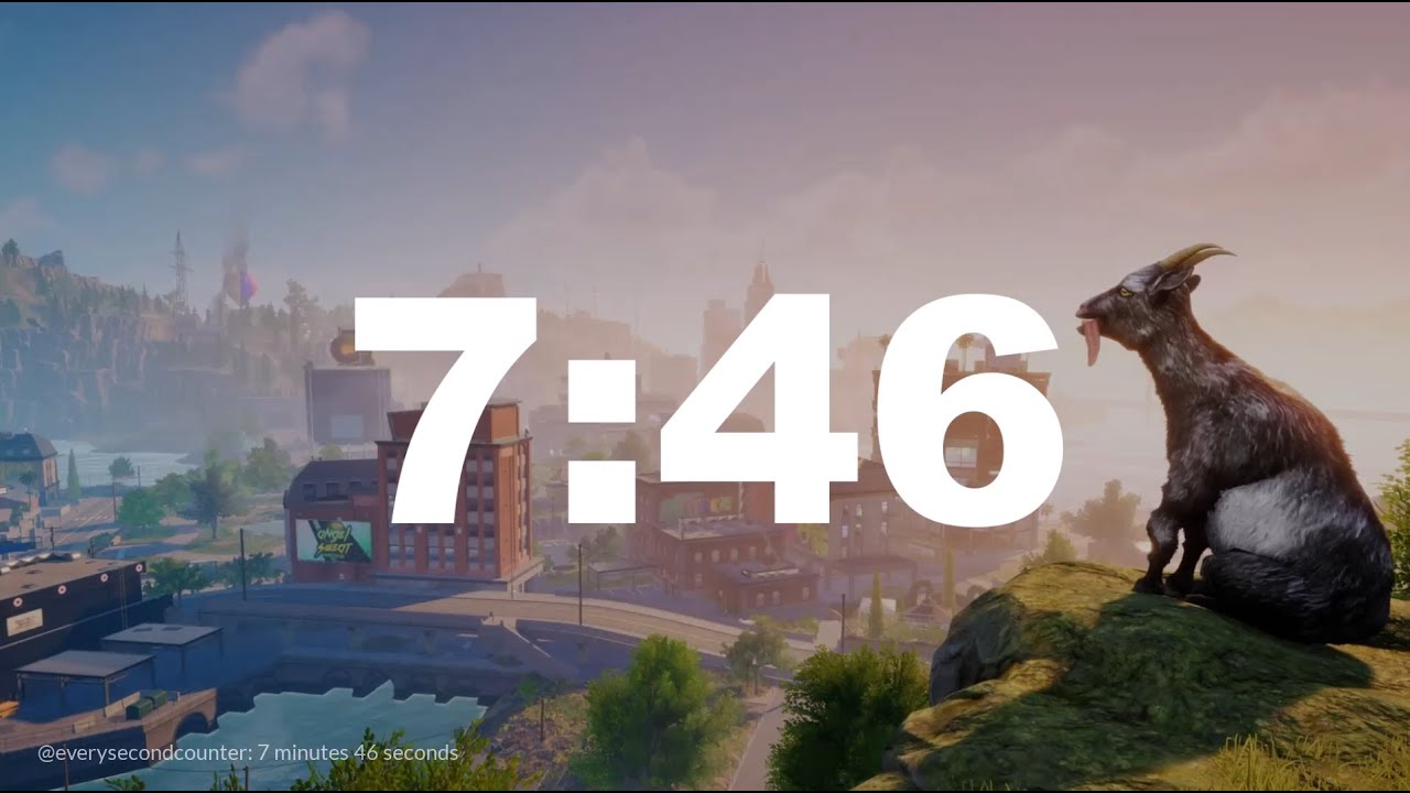 7 minutes 46 seconds [466 secs] clock timer countdown || Alarm Focus ...