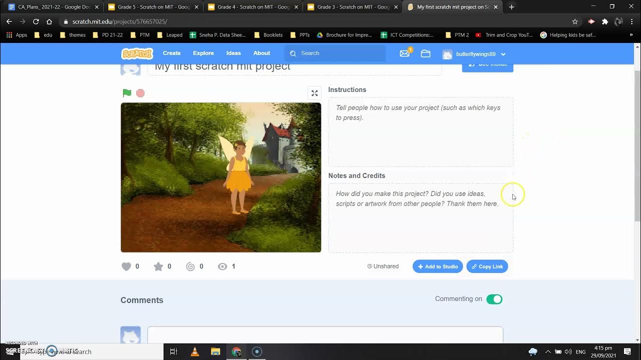 Getting copy link for your Scratch project on MIT - YouTube