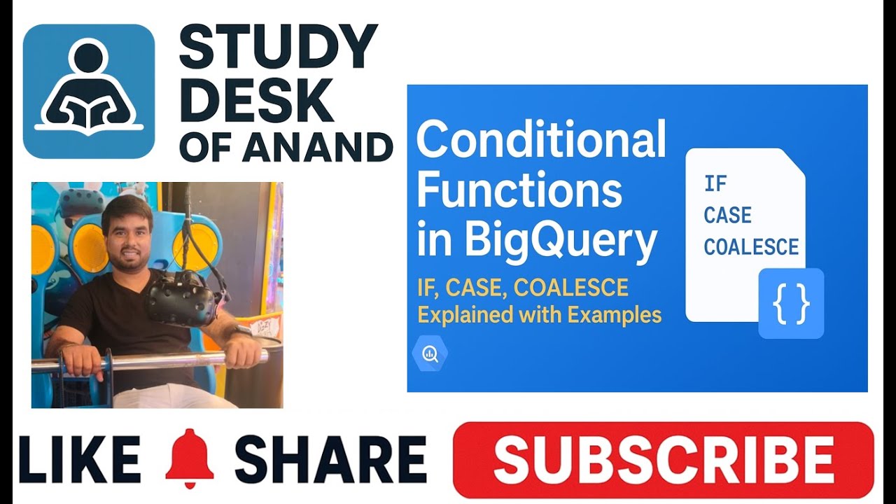 Conditional Functions in BigQuery – IF, CASE, COALESCE Explained with Examples - YouTube