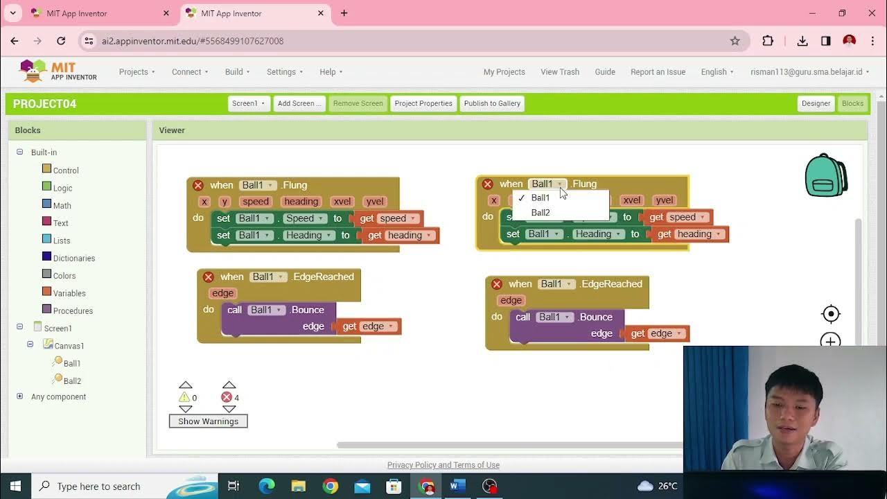 MIT APP INVENTOR (Drawing and Animation) - YouTube