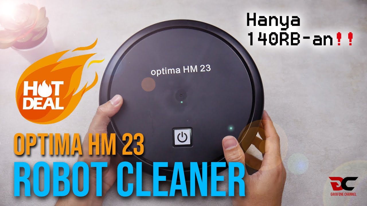 Rp. 140RB-an!! Robotic Vacuum Cleaner Termurah || OPTIMA HM 23 - YouTube