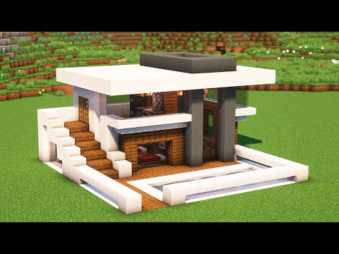 Как Построить Красивый Дом 2 Этажа В Майнкрафте