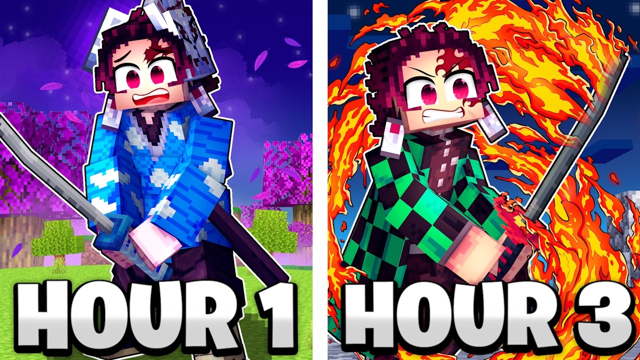 I Became TANJIRO in Demon Slayer Minecraft! - YouTube