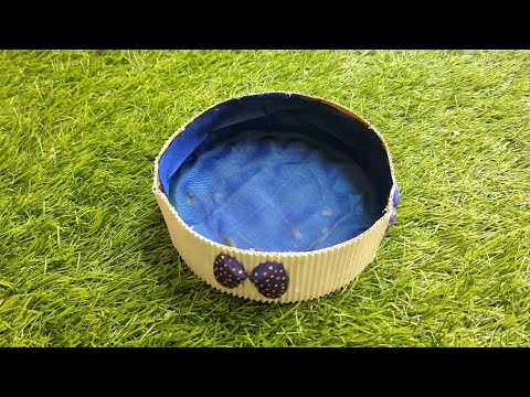 How to make a bowl using cardboard | DIY from Waste | - YouTube