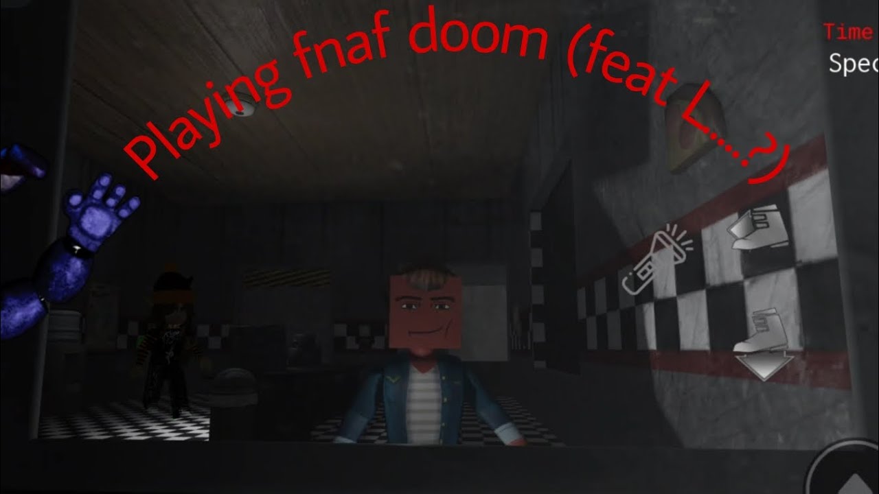 Playing fnaf doom (feat L......?) .*•☆.° - YouTube