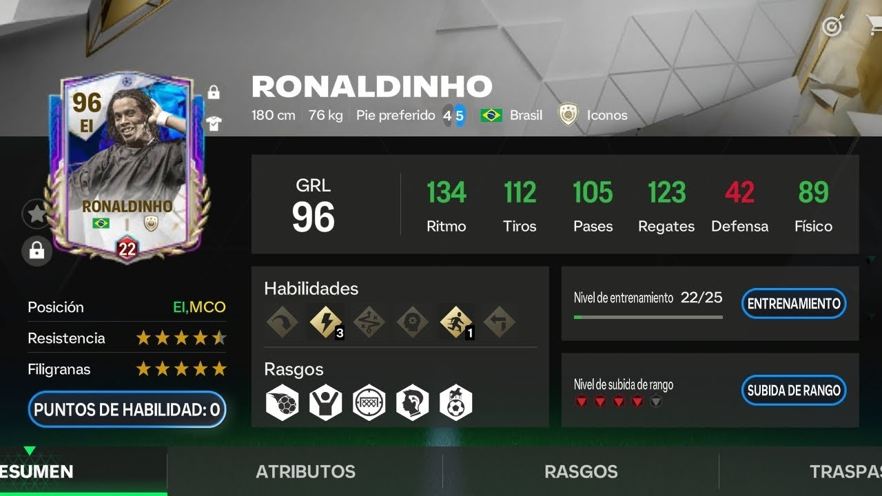 Ronaldinho prime en FC Mobile - YouTube