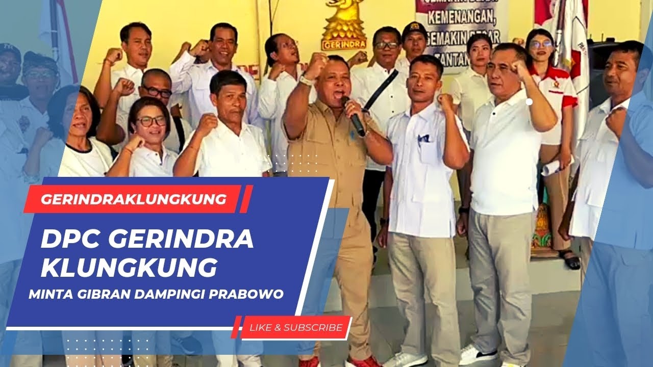 Dpc Gerindra Klungkung Sepakat Meminta Gibran Sebagai Cawapres Dampingi