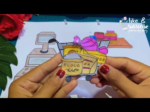 ️📚diy papercraft📚 ️ make grocery market from paper tutorial 종이놀이 소개 ...