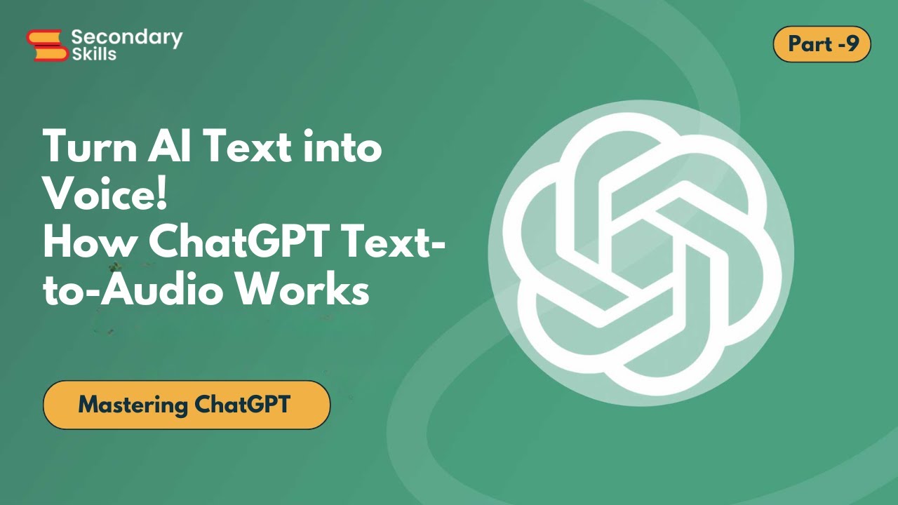 Turn AI Text into Voice! 🔊 How ChatGPT Text-to-Audio Works | Lesson 9 - YouTube