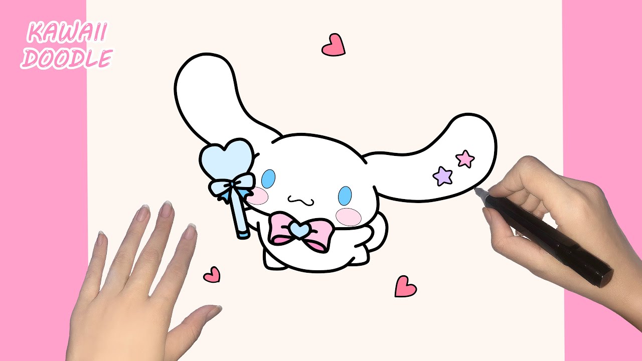 🌸HOW TO DRAW CUTE MAGICAL CINNAMOROLL 🩵☁️ ~ STEP BY STEP ~ KAWAII ...