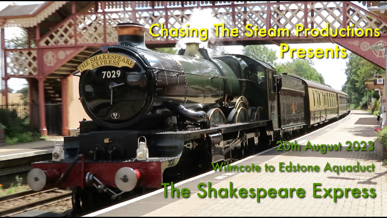 7029 Clun Castle, Shakespeare Express 20th August 2023 - YouTube