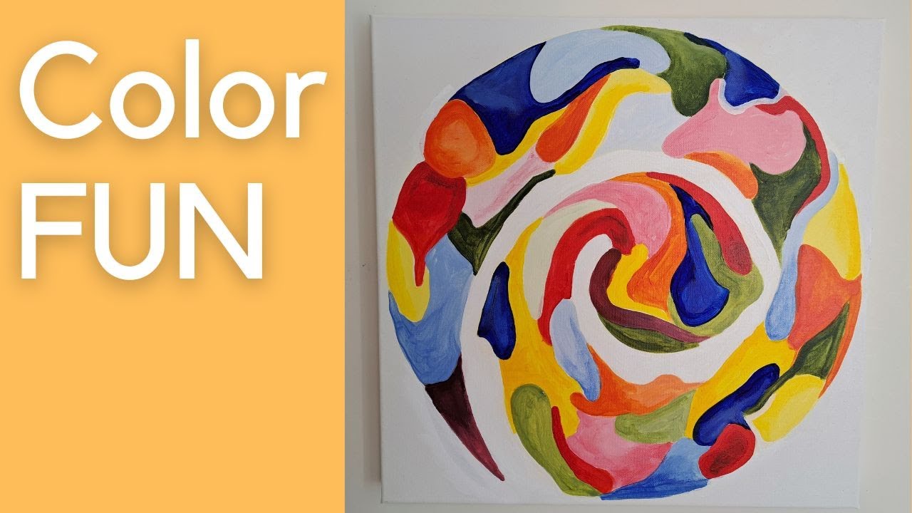 A SPIRAL in your painting – playful example - YouTube
