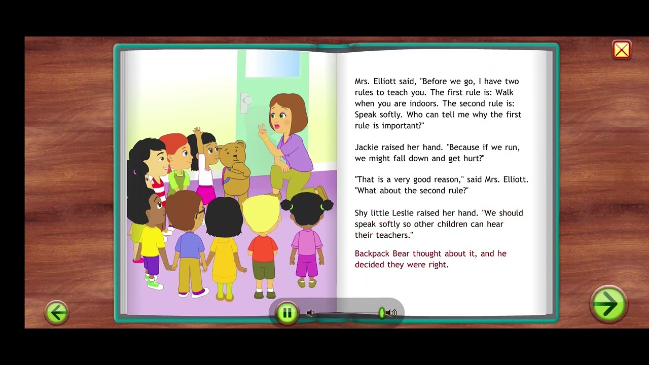 Starfall Talking Library, Fiction & Poetry stories, Backpack Bear ...