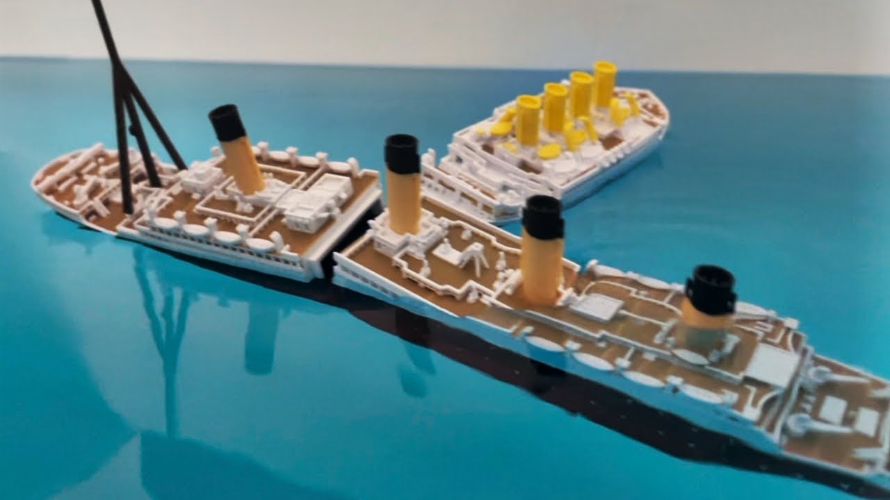 Titanic and Britannic tested in the Water. Which one will sink or Float ...