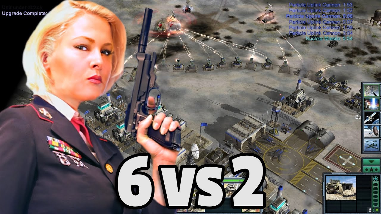 Generals Zero Hour 6 vs 2 | Superweapons General | Command & Conquer - YouTube