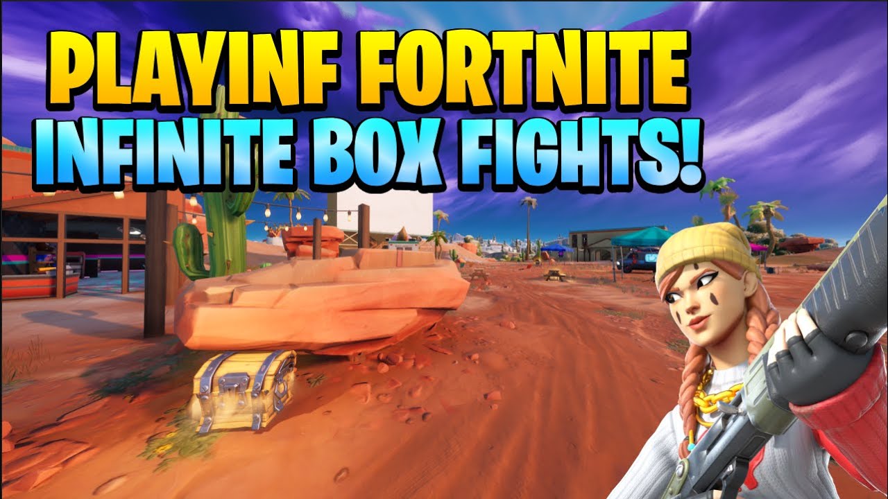 Playing Fortnite Infinite Box Fight FFA😱😱😱 - YouTube