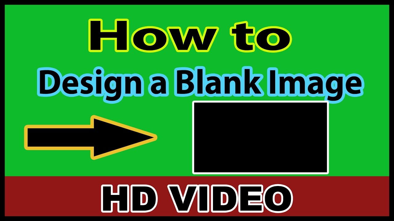 How to Design a Blank Image in Photoshop - YouTube