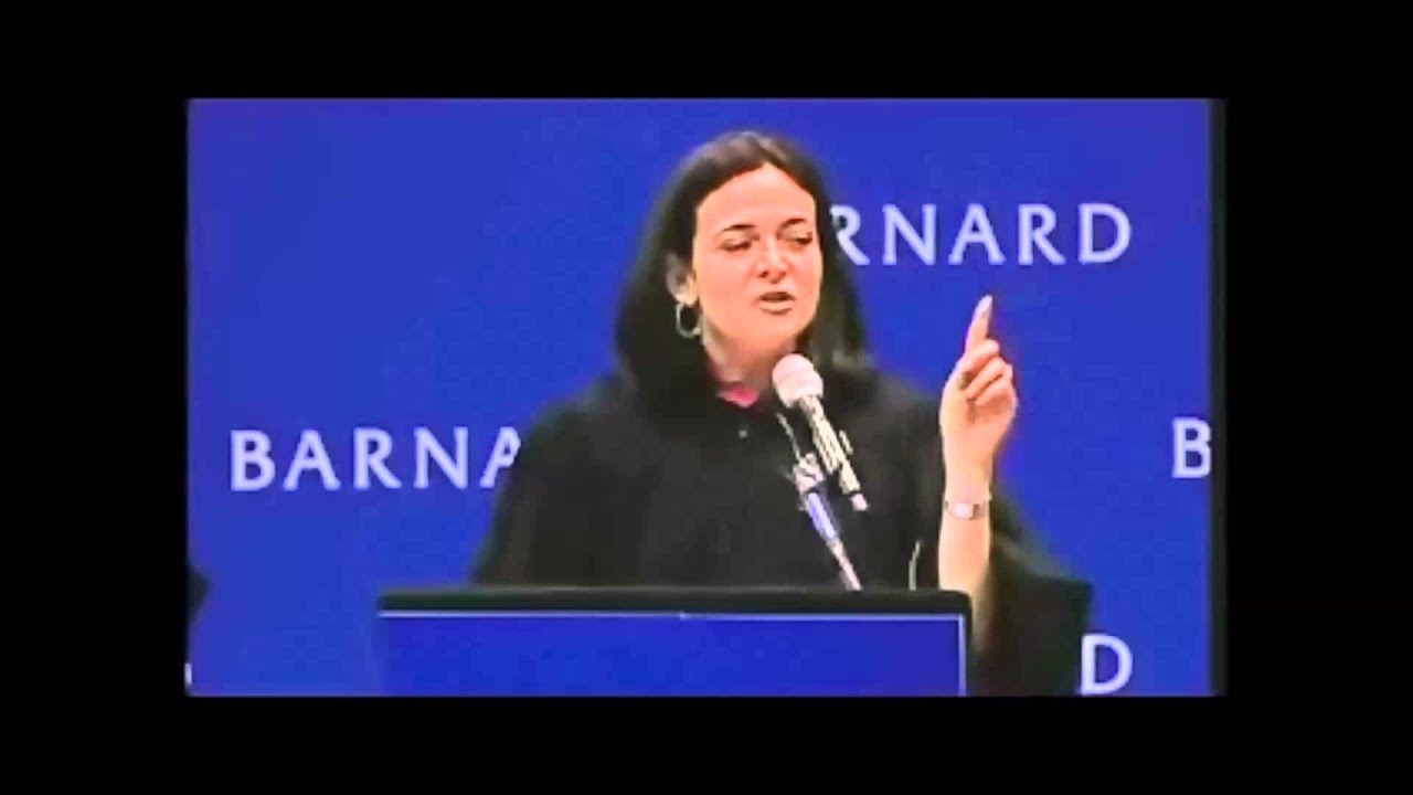 Sheryl Sandberg, Barnard College Commencement 2011 edit - YouTube