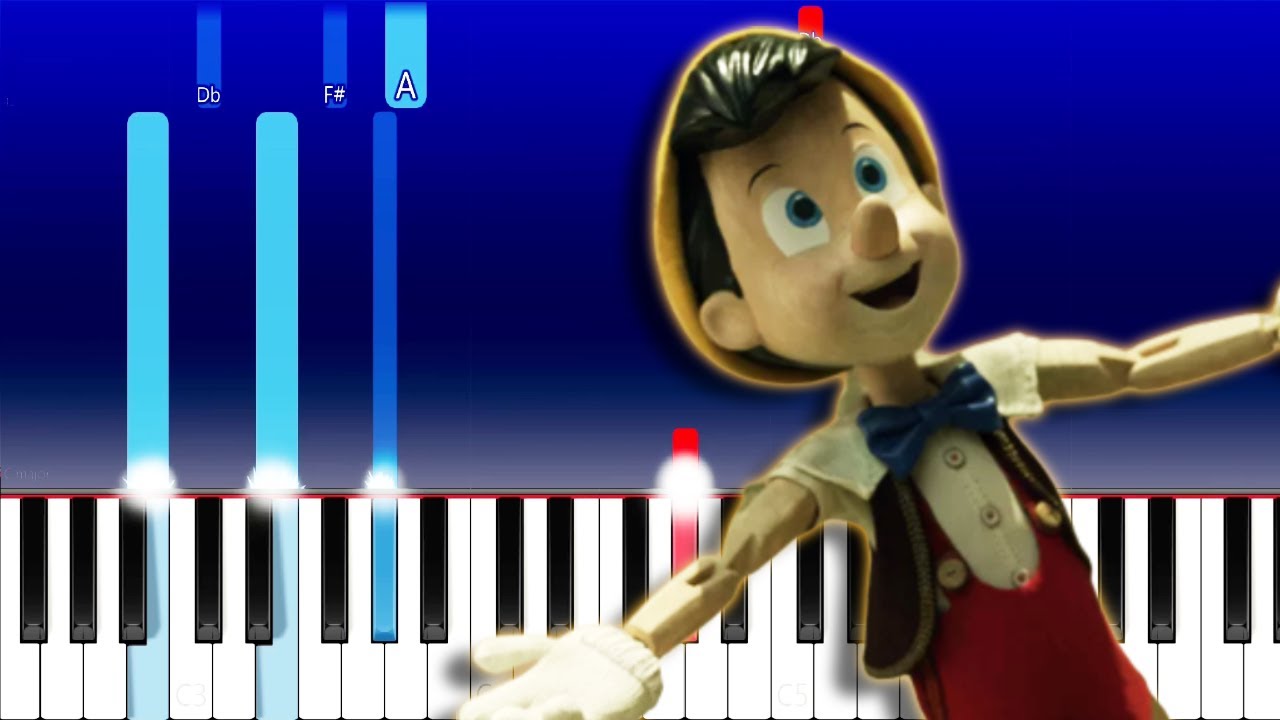 Pinocchio 2022 - I Will Always Dance (Piano Tutorial) - YouTube