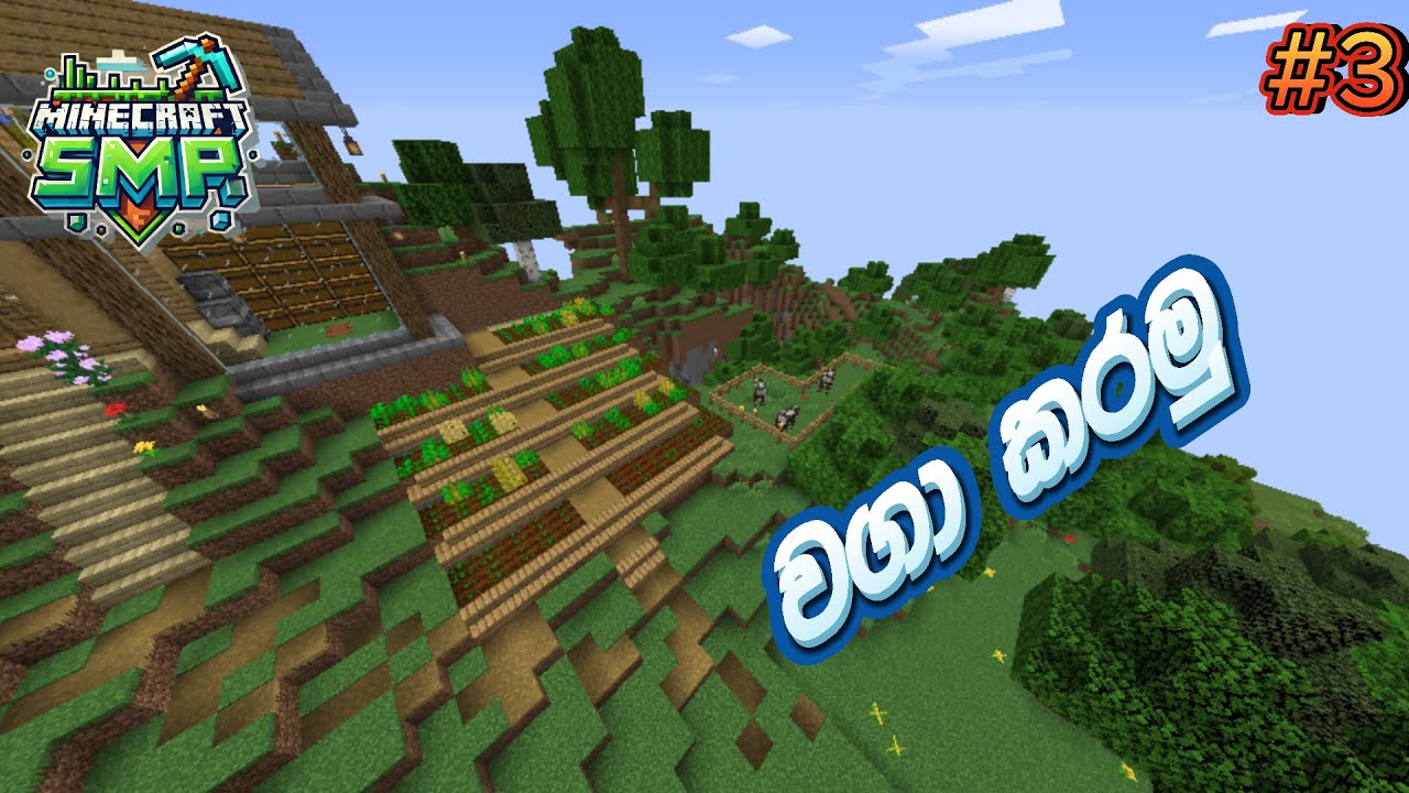 වගා කරමු :) | Minecraft sinhala gameplay | SMP Episode #3 - YouTube