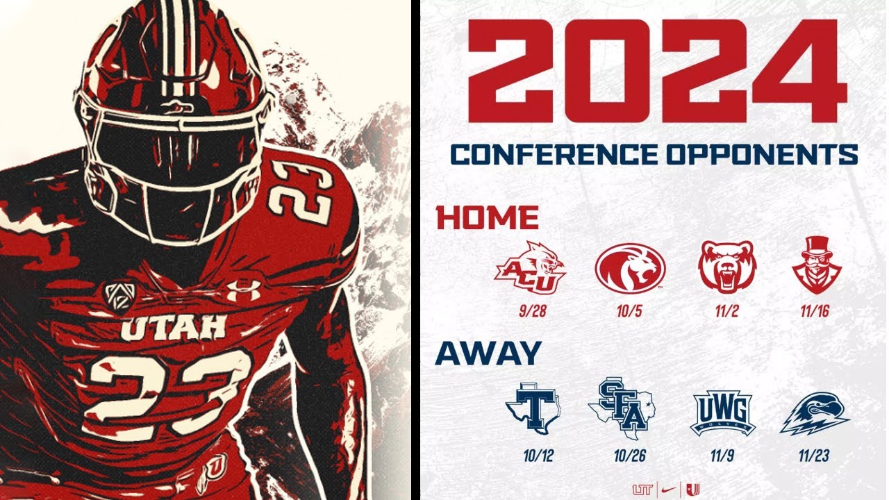 2024 Utah Utes Football Game Schedule - YouTube