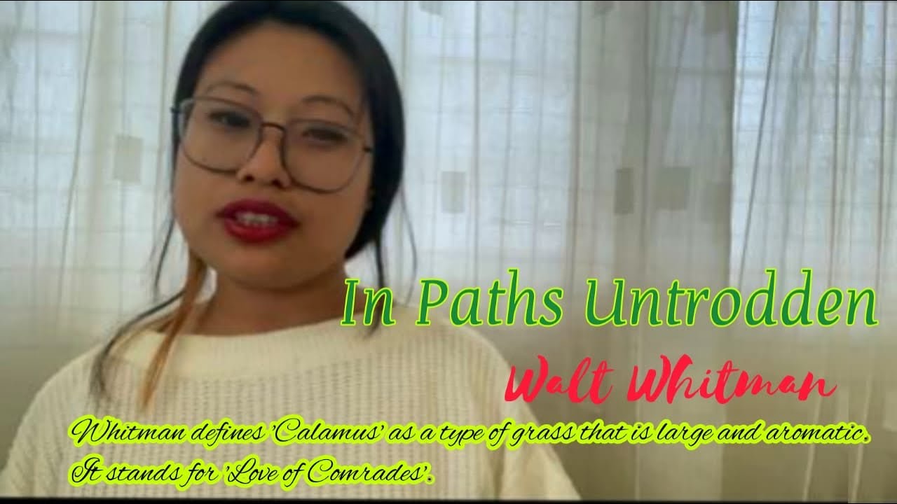 In Paths Untrodden | Walt Whitman | analysis | summary - YouTube