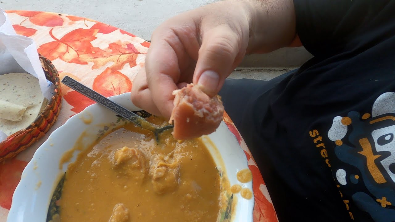 Weird Food In Belize - Salted Pig Tail & Split Peas - YouTube