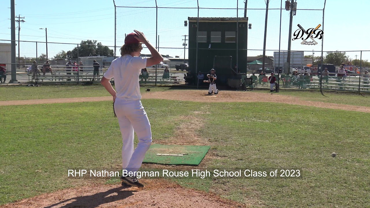 RHP Nathan Bergman Rouse High School Class of 2023 - YouTube