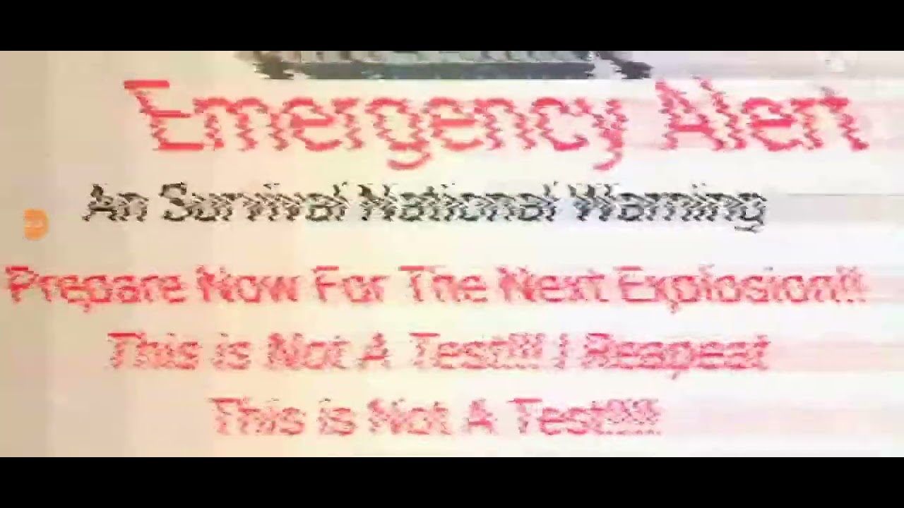 Minecraft Emergency Alert Nuclear Explode - YouTube