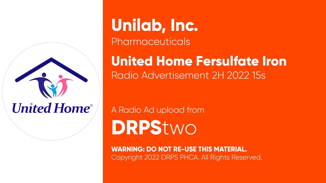 United Home Fersulfate Iron Radio Ad 2H 2022 15s - YouTube