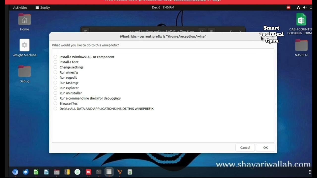 Ubuntu Create C Drive export Folder. with use Wine command - YouTube