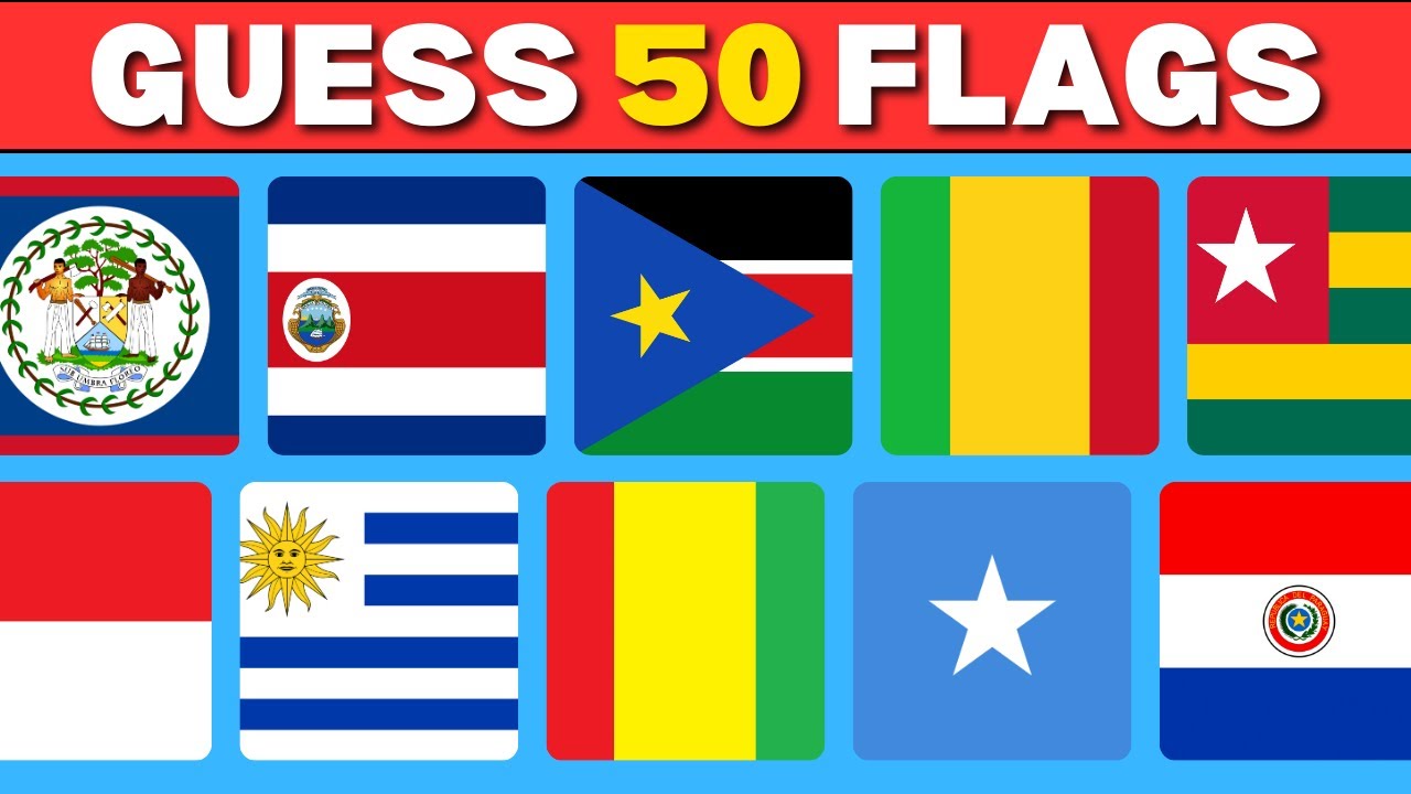 Test Your Knowledge: Guess the Country Flags Quiz! 🌎 (50 Flags Edition ...