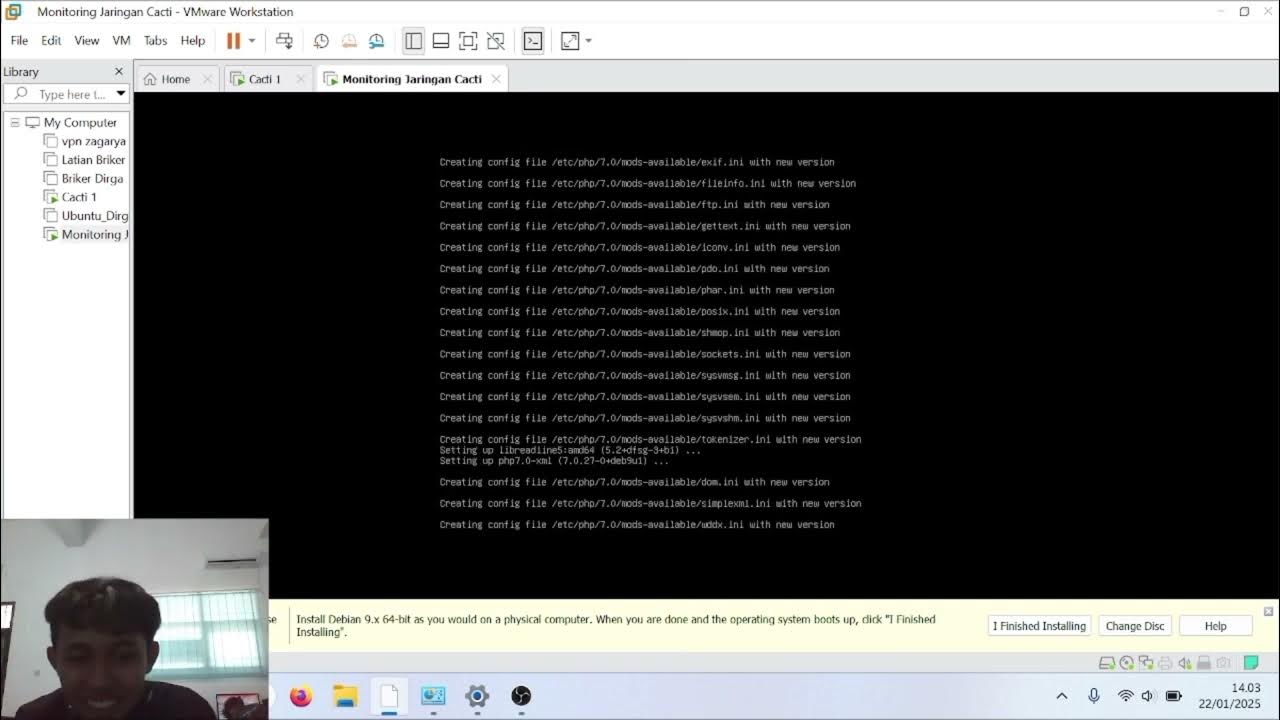 TUTORIAL INSTAL & KONFIGURASI CACTI DI DEBIAN 9 VMWARE || ZAGARYA DIRGA - YouTube